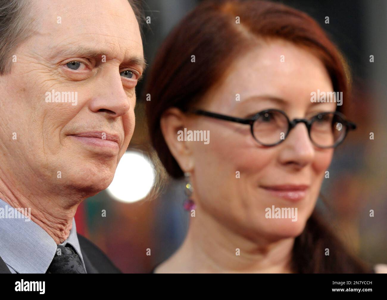 Actor Steve Buscemi, left, and his wife, Joe Andres arrive at the world ...