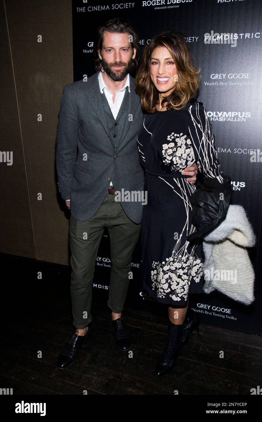 Jennifer Esposito and Louis Dowler attends a screening of FilmDistrict ...