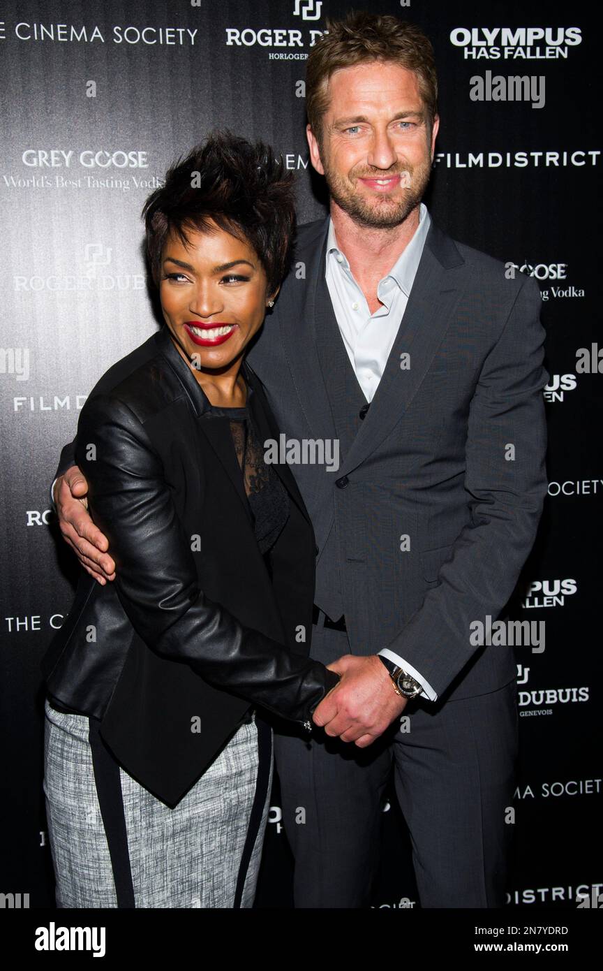 Angela Bassett and Gerard Butler attend a screening of FilmDistrict's ...