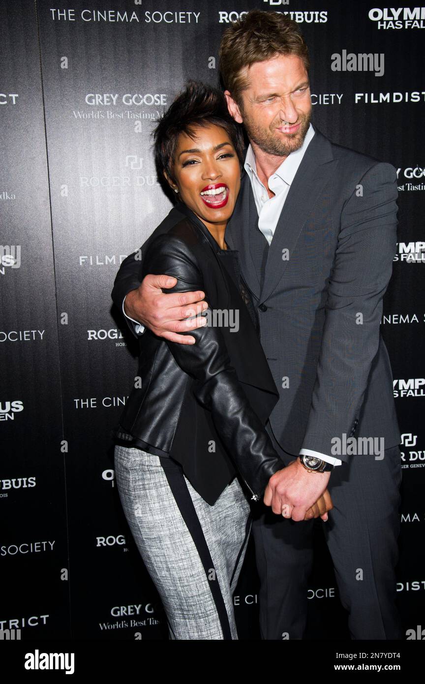 Angela Bassett and Gerard Butler attend a screening of FilmDistrict's ...