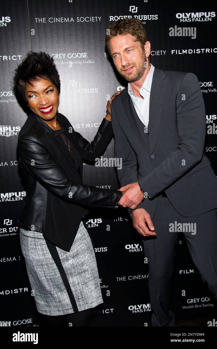 Angela Bassett and Gerard Butler attend a screening of FilmDistrict's ...