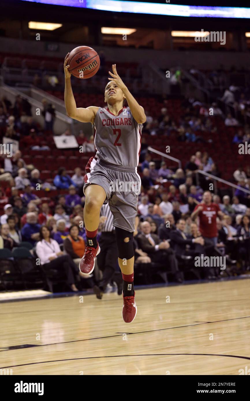 Washington State's Ireti Amojo in action against Stanford in an NCAA ...