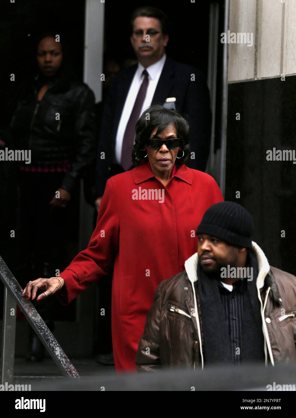 Former U.S. congresswoman Carolyn Cheeks Kilpatrick exits the Theodore ...