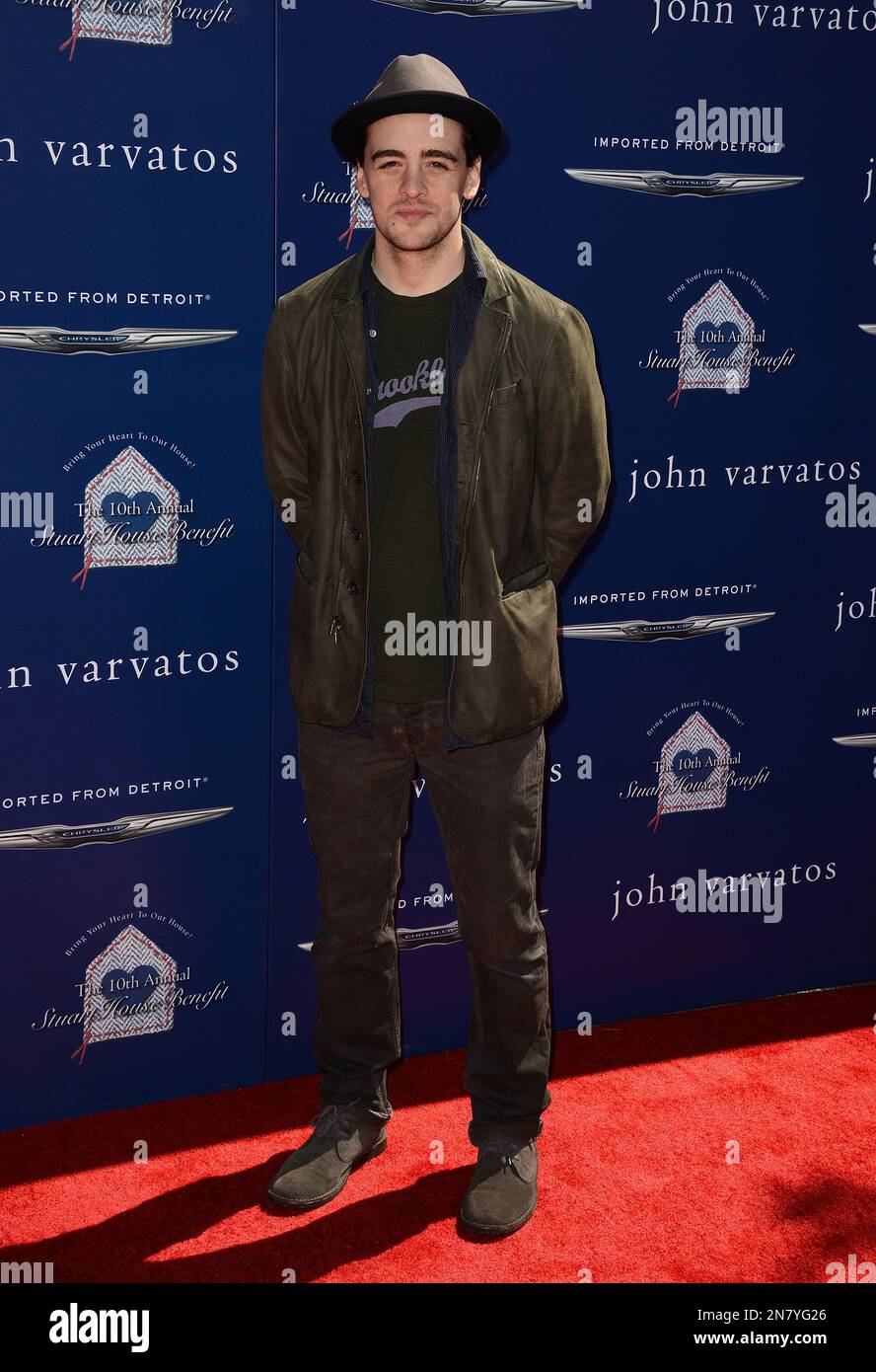 Vincent Piazza arrives at The John Varvatos 10th Annual Stuart House ...