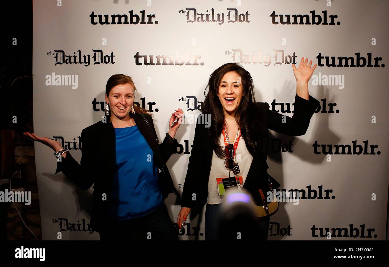 Party goers make a GIF at the Tumblr F*CK YEAH!!! SXSW Interactive Party on Sunday March 10 ...