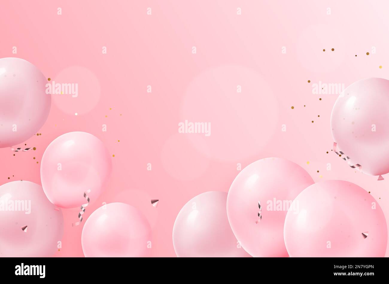 Colorful Holiday Party Balloons Vector Illustration Stock Vector Image ...