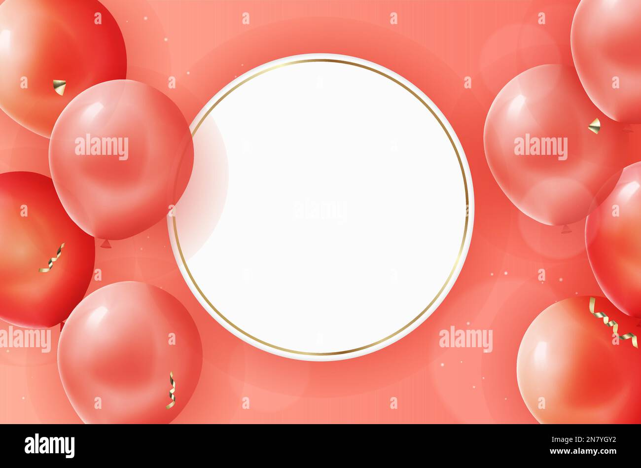 Colorful Holiday Party Balloons Vector Illustration Stock Vector Image ...