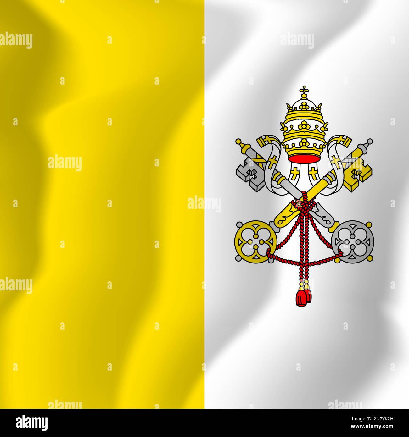 Vatican City Waved Flag Illustration Vector Stock Vector Image & Art ...