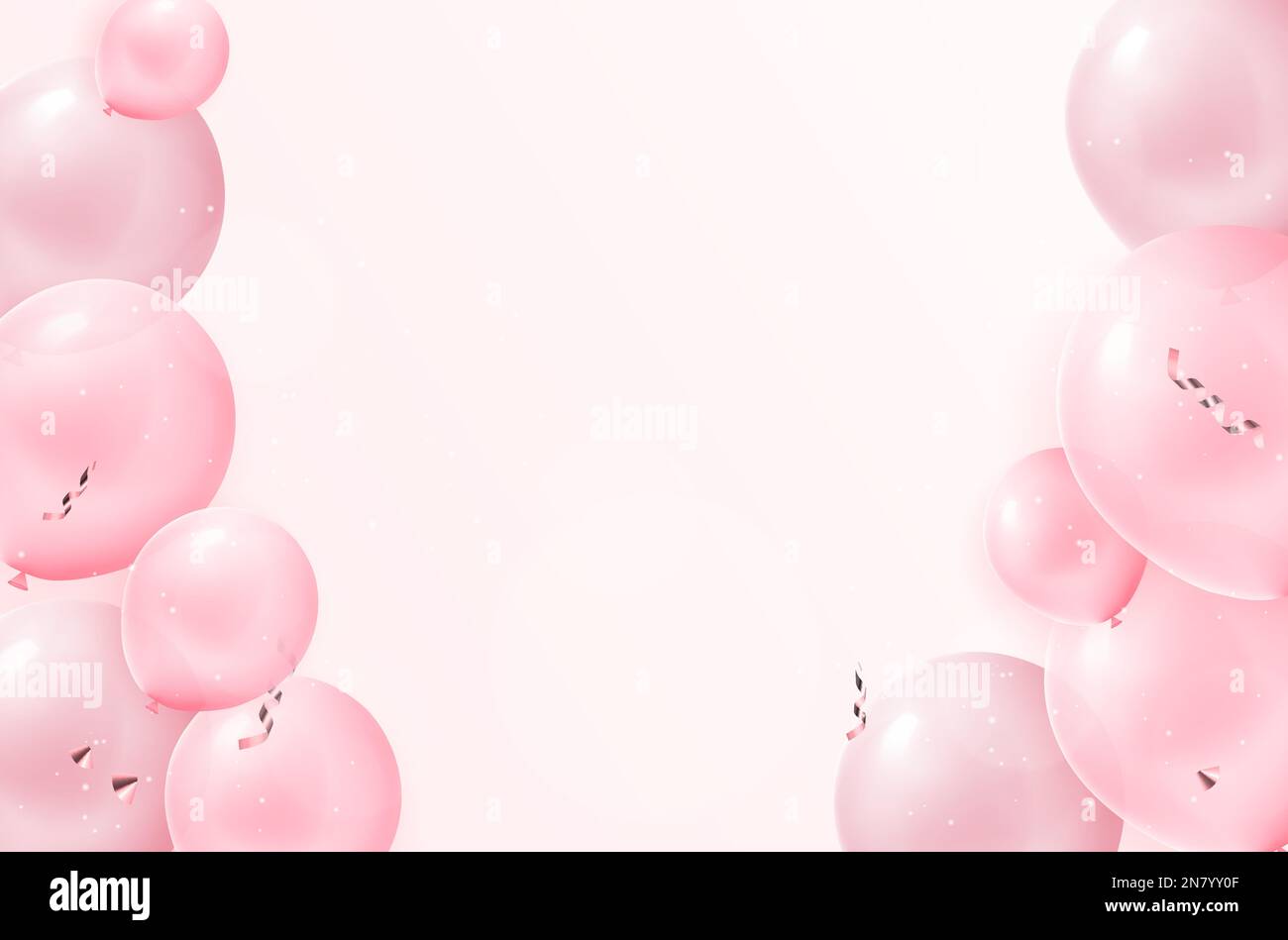 Colorful Holiday Party Balloons Vector Illustration Stock Vector Image ...