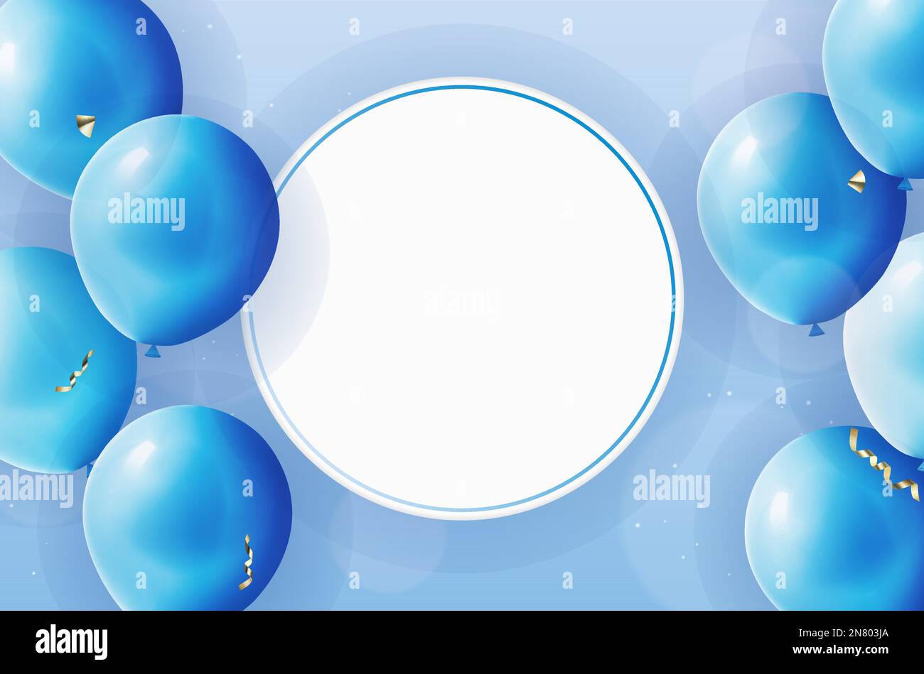 Colorful Holiday Party Balloons Vector Illustration Stock Vector Image ...