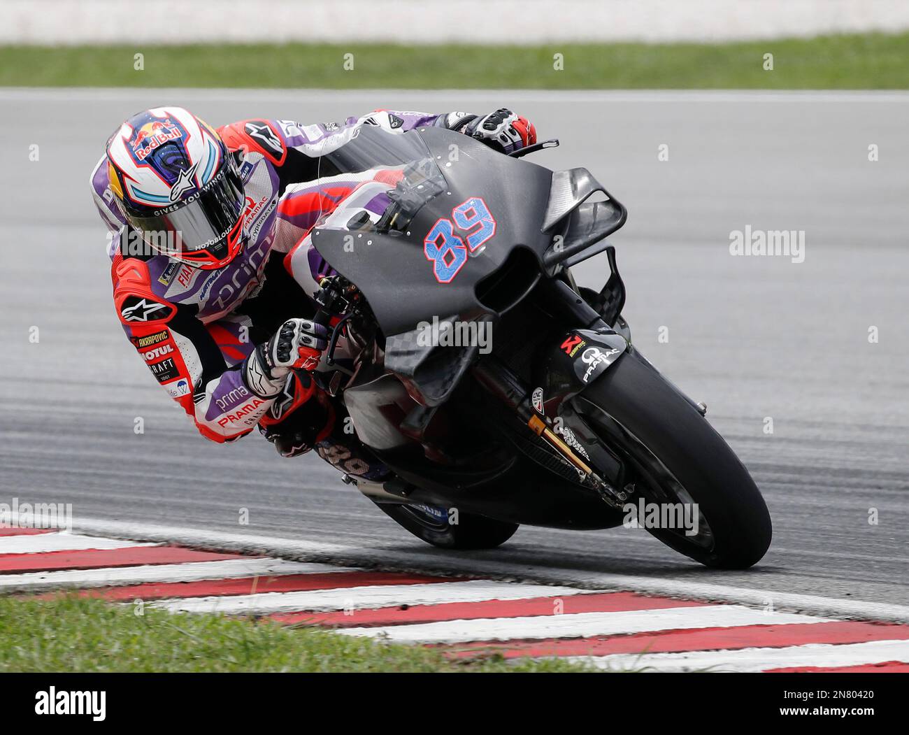 Spanish rider Jorge Martin of Prima Pramac Racing in action during the ...