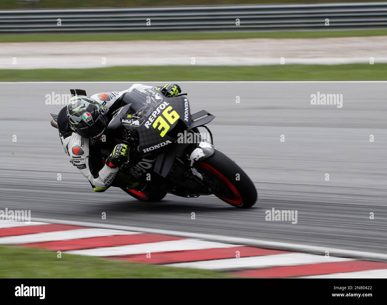Spanish rider Joan Mir of Repsol Honda Team in action during the Sepang ...