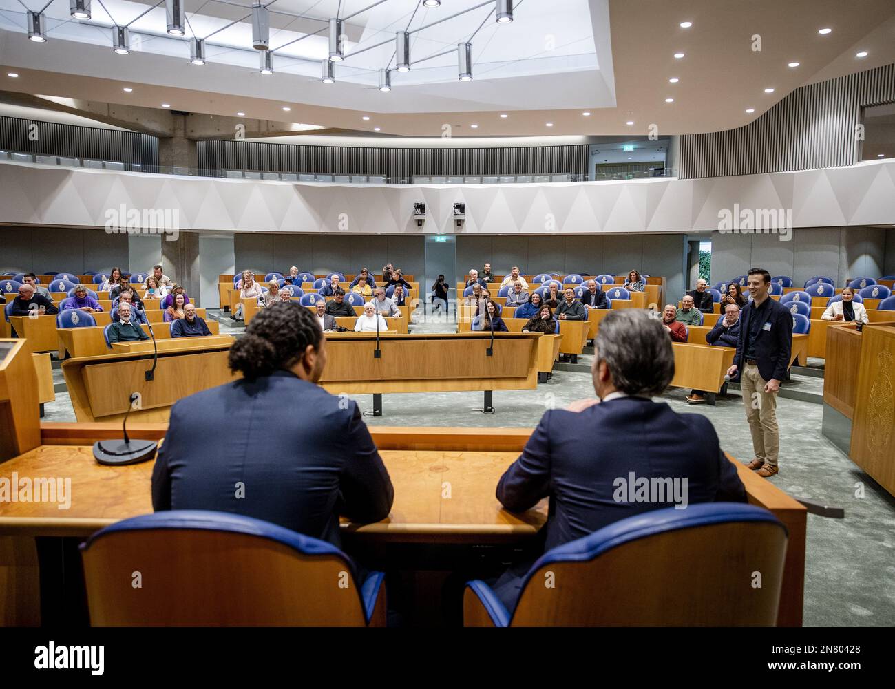 The Hague, Netherlands. 11th Feb, 2023. THE HAGUE - Visitors ask ...