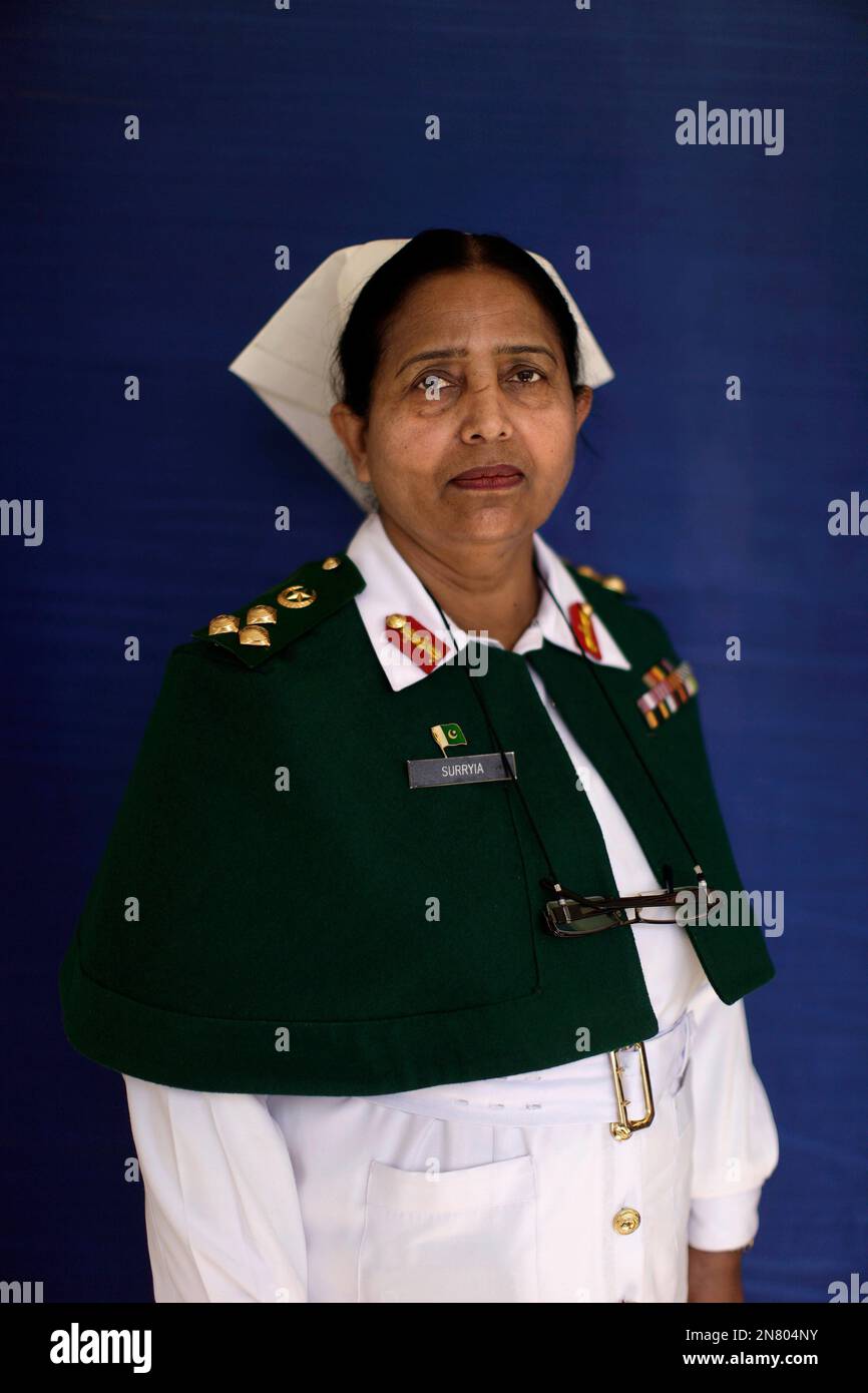 Pakistani army Brigadier Surryia Nasim, 57, who is deployed as a ...