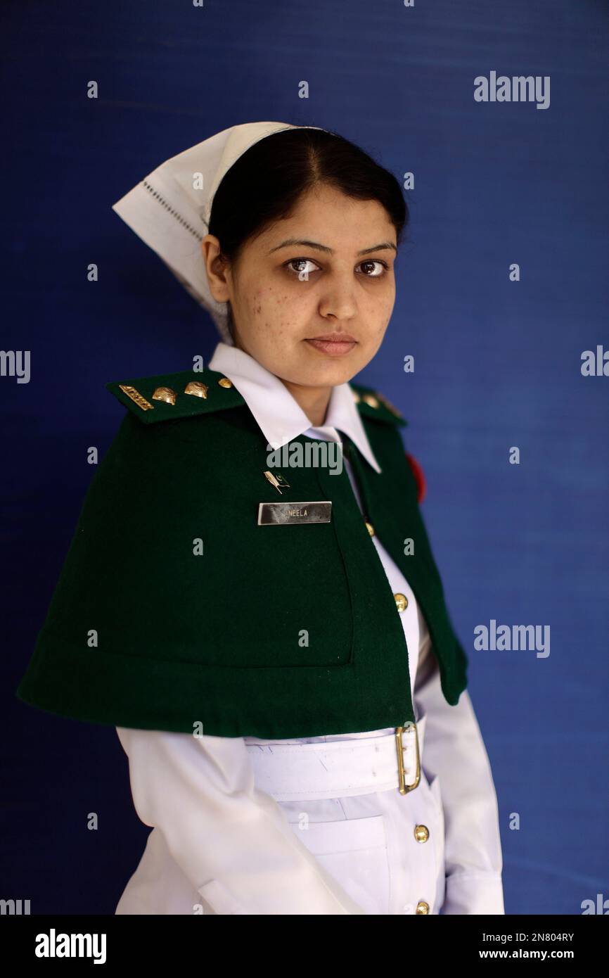 Pakistani army Lt. Aneela Elahi, 25, who is deployed as a nurse at the ...
