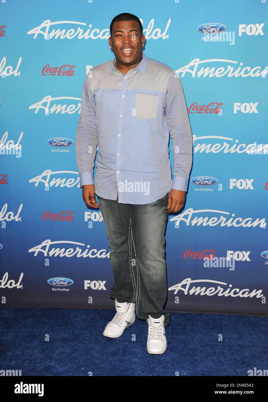 Curtis Finch Jr. attends the meet the "American Idol" finalist event at ...