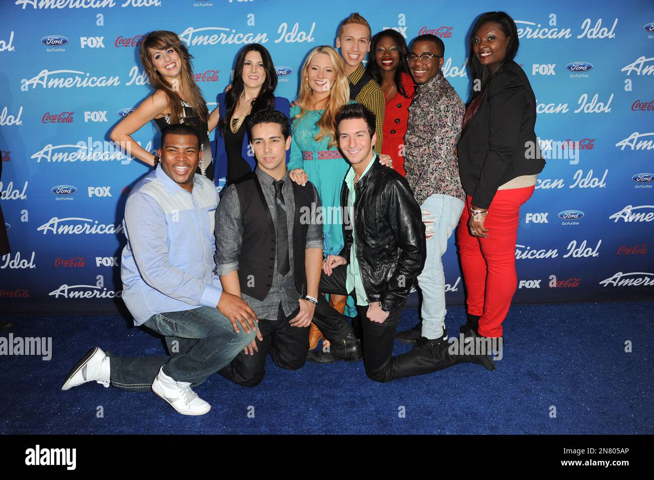 From top left to right, Angie Miller, Kree Harrison, Janelle Arthur ...