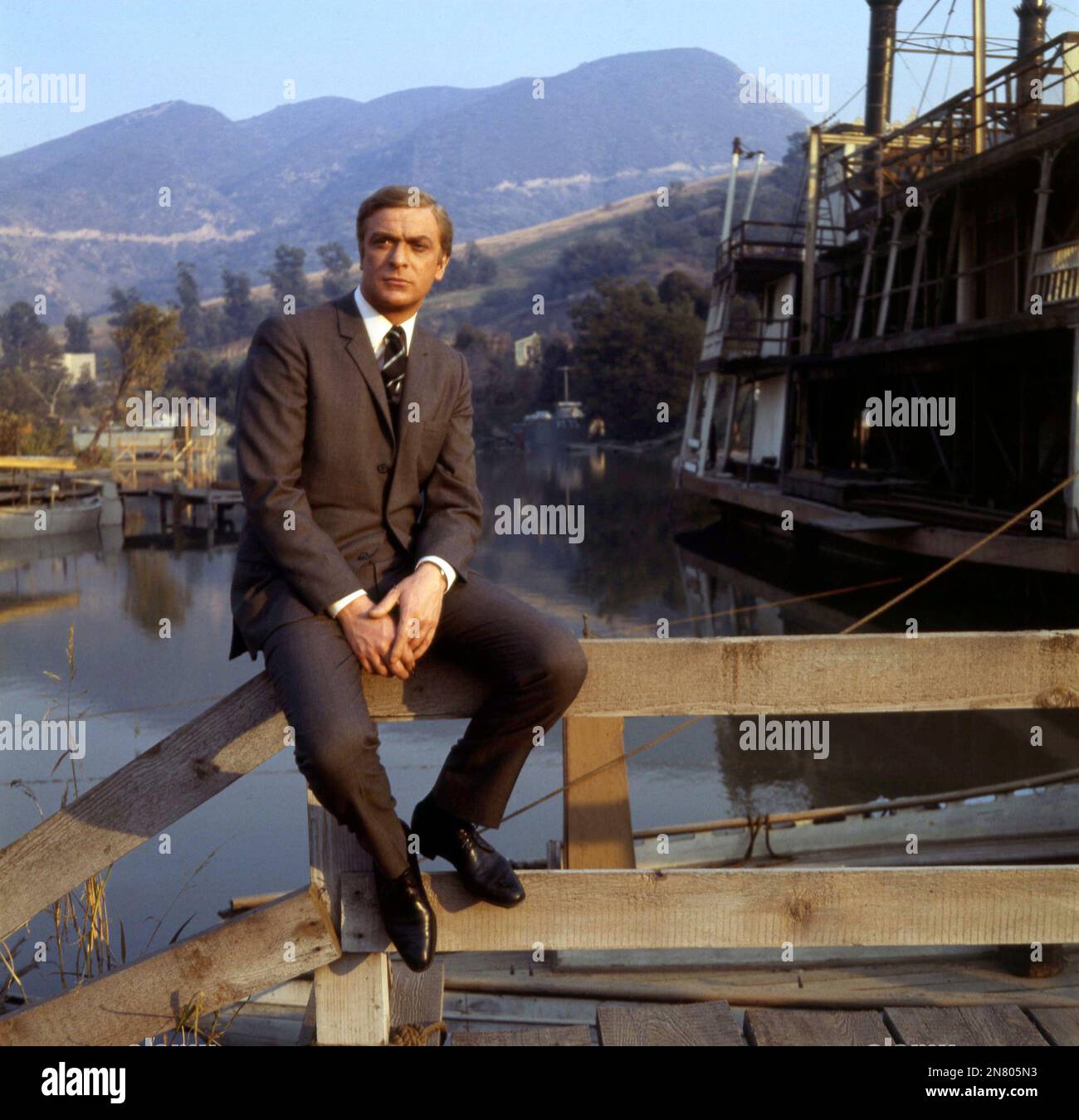 British actor Michael Caine poses for a photo during a visit to the ...