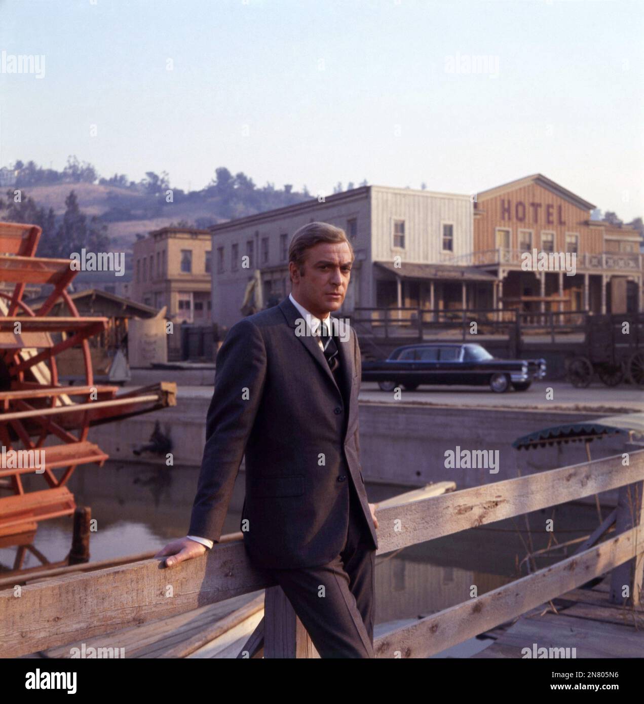British actor Michael Caine poses for a photo during a visit to the ...