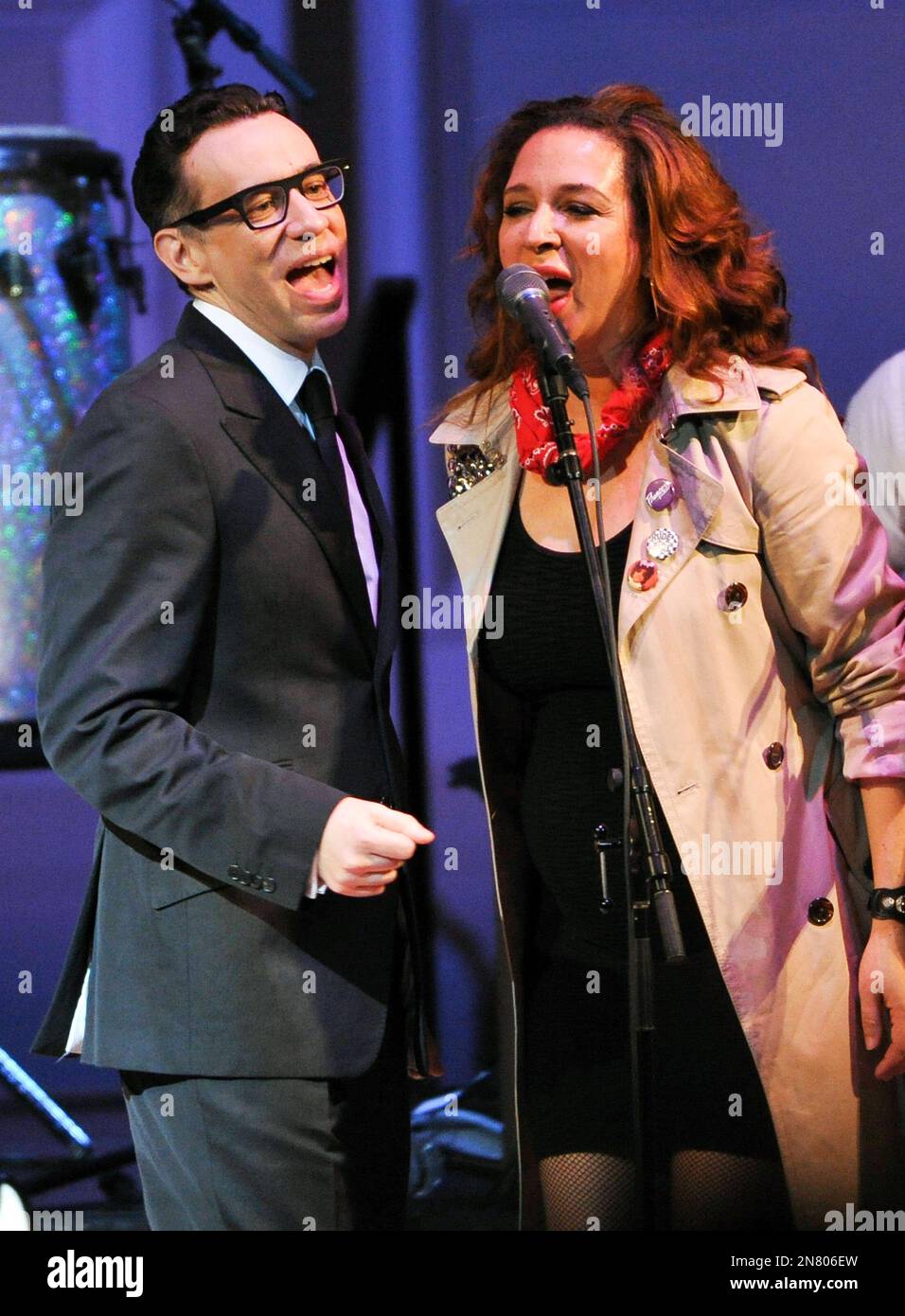 Actors Fred Armisen and Maya Rudolph perform at "The Music of Prince ...