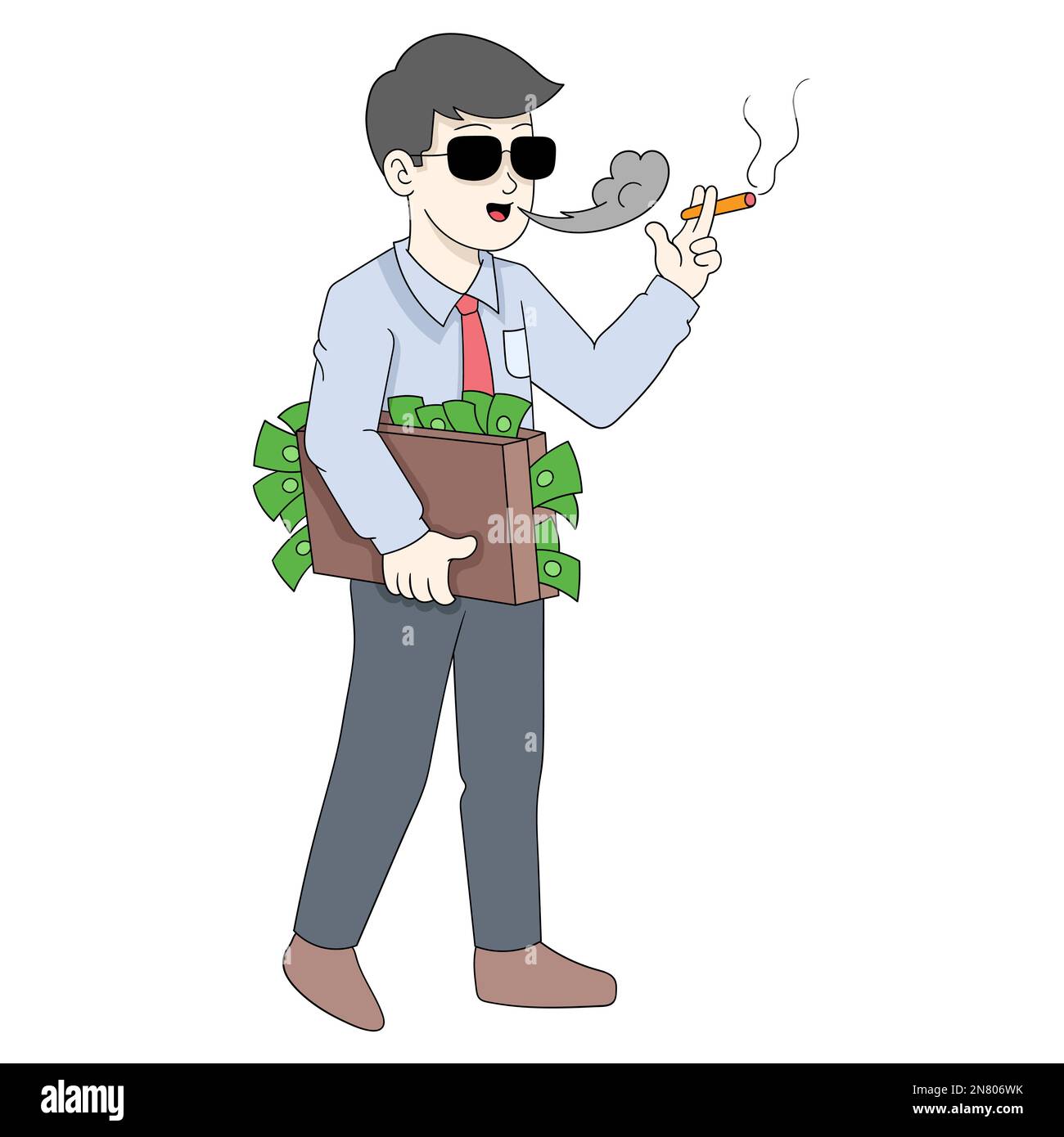 The rich get richer cartoon Stock Vector Images - Alamy