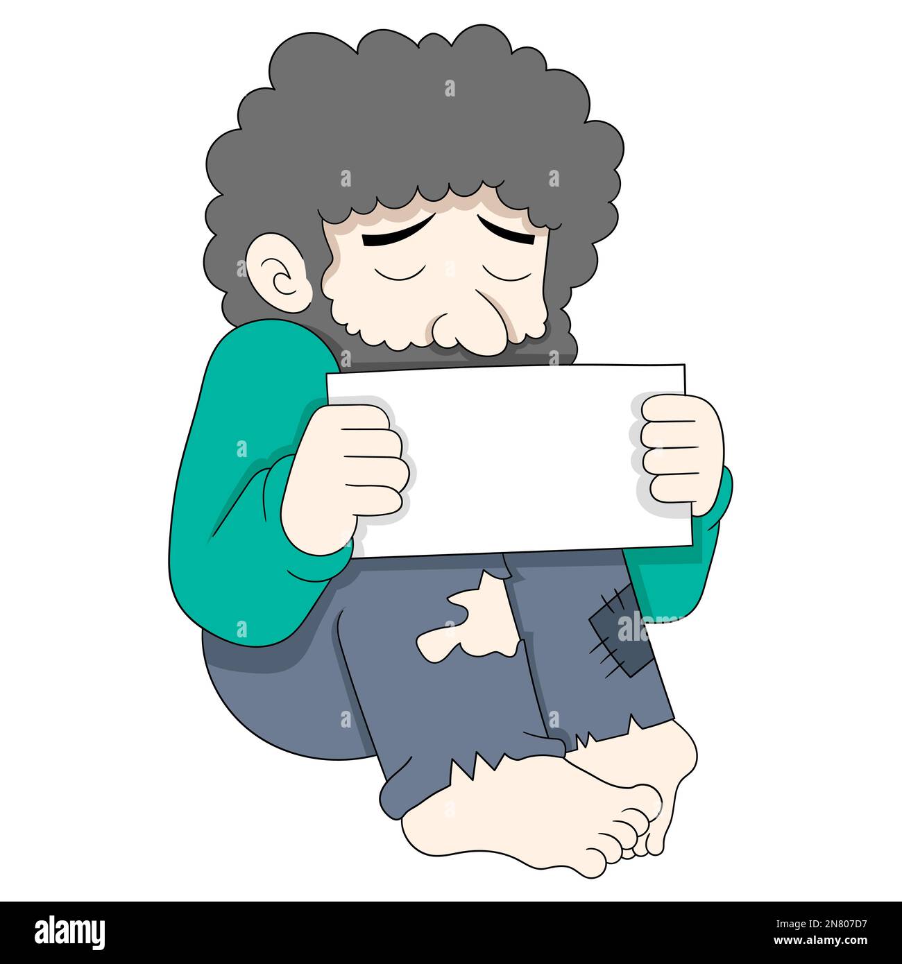 Picture the homeless Cut Out Stock Images & Pictures - Alamy