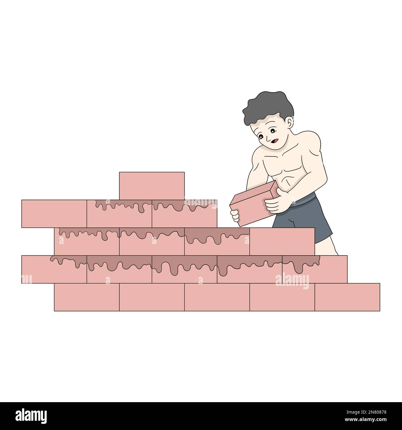 Cartoon bricks hi-res stock photography and images - Alamy