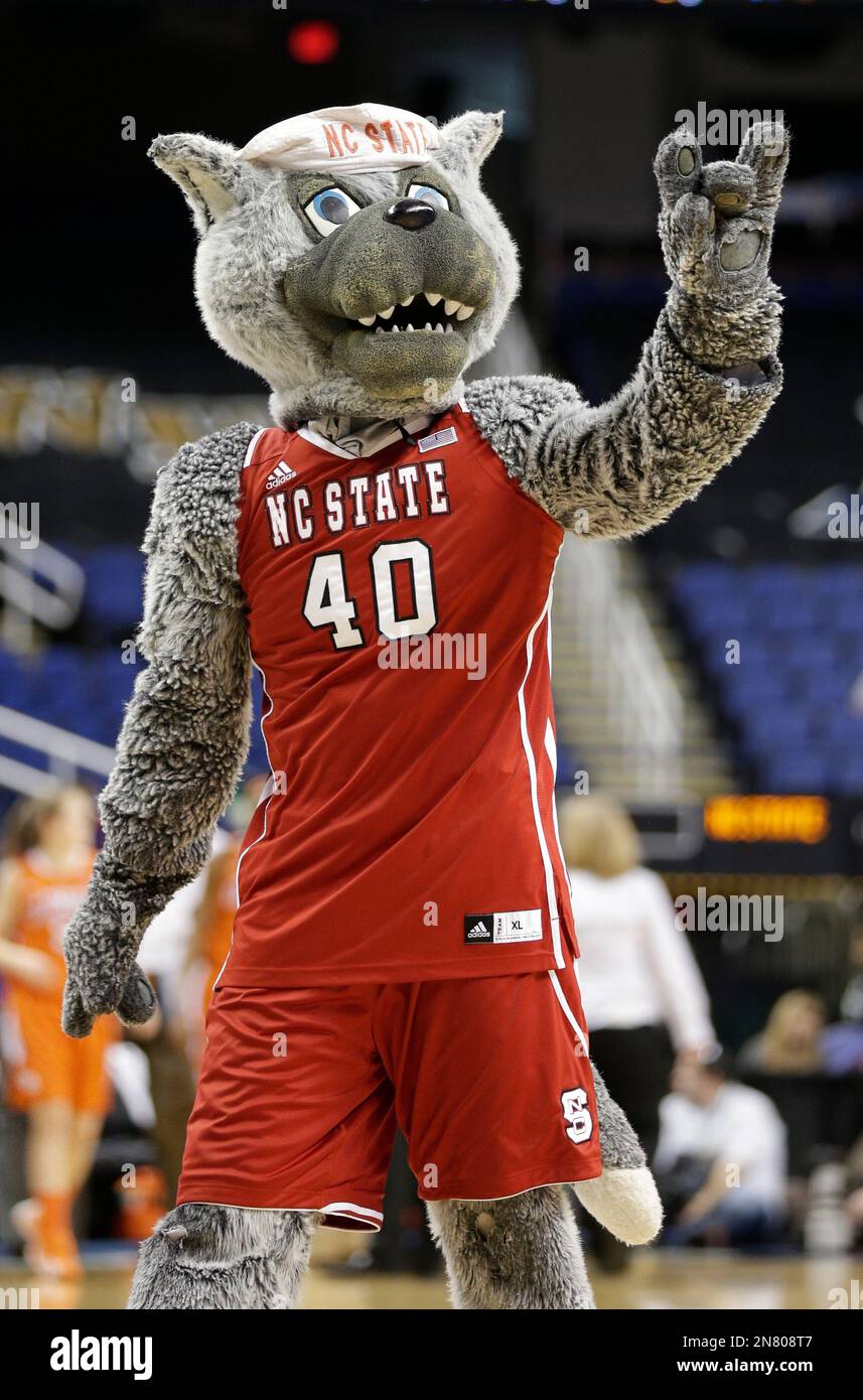 The North Carolina State mascot performs during the first half of an ...