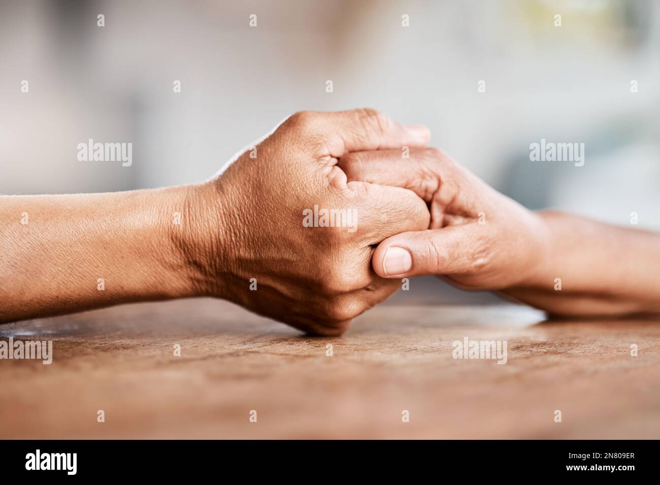 Some talks are harder than others. an unrecognizable senior couple ...