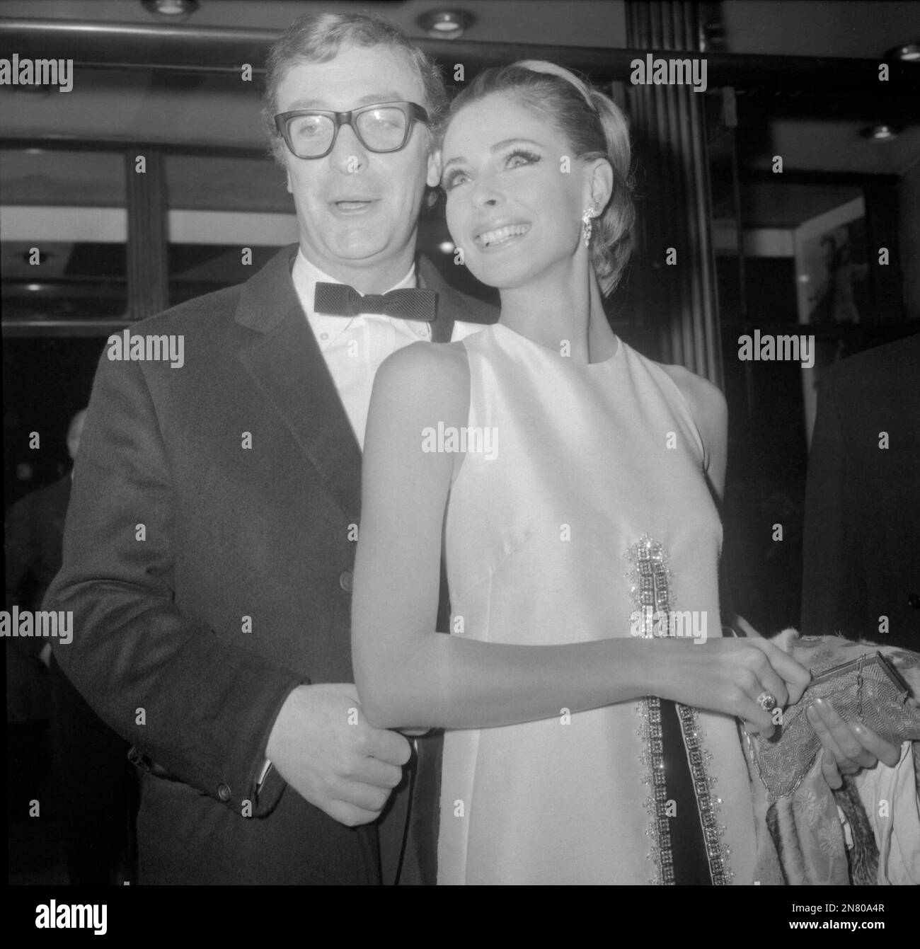 British actor Michael Caine with Camilla Sparv at the premiere for the ...