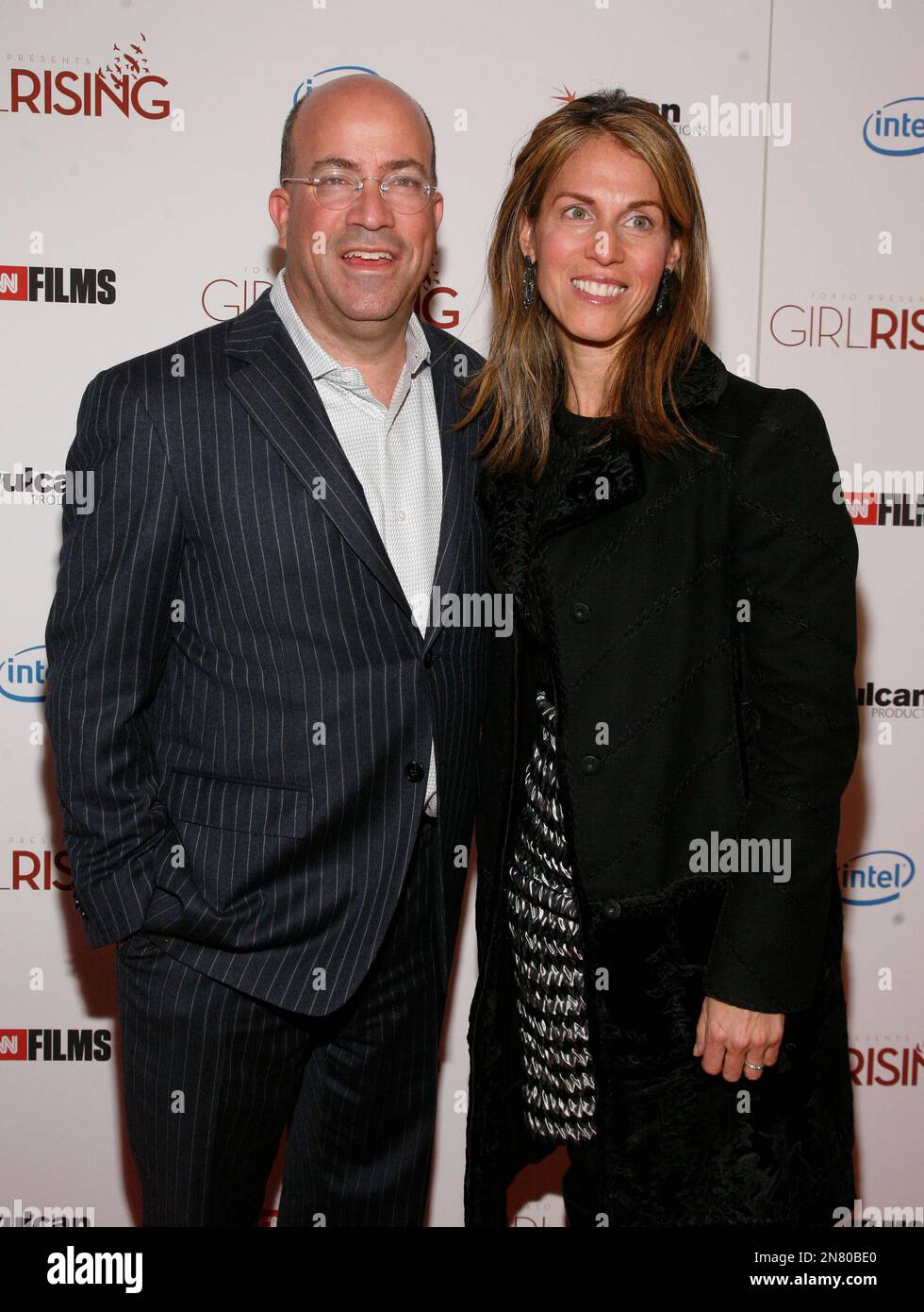 President of CNN Worldwide Jeff Zucker, left, and his wife Caryn ...