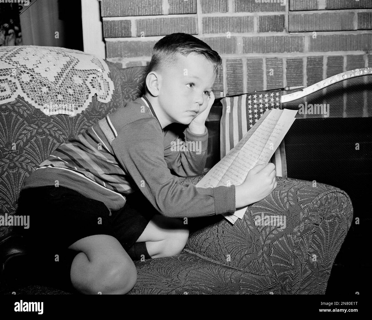 Five-year-old Jackie Shea, son of Commander John J. Shea, lost in the ...