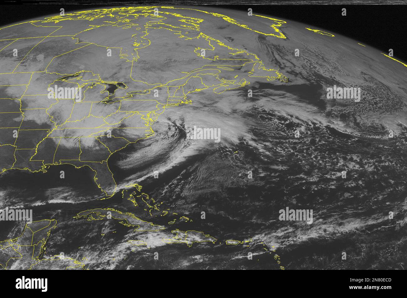 This NOAA satellite image taken Wednesday, March 6, 2013 at 1:45 p.m ...