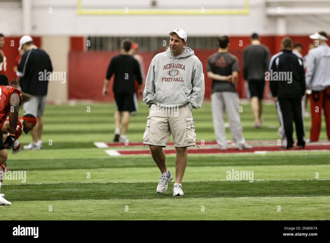 Nebraska head coach Bo Pelini on the first day of NCAA college football ...