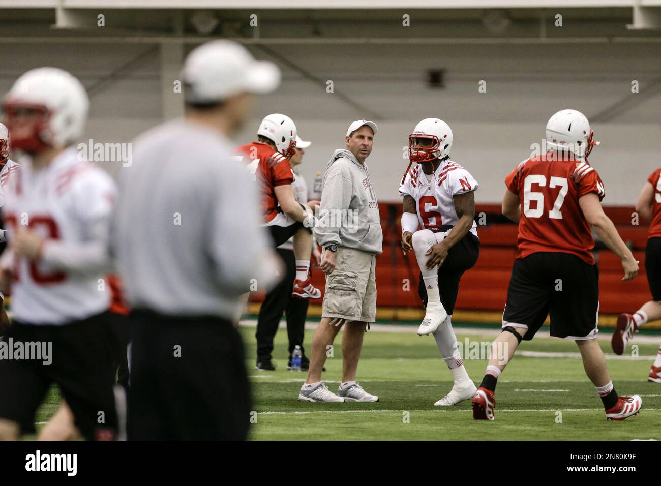 Nebraska head coach Bo Pelini on the first day of NCAA college football ...