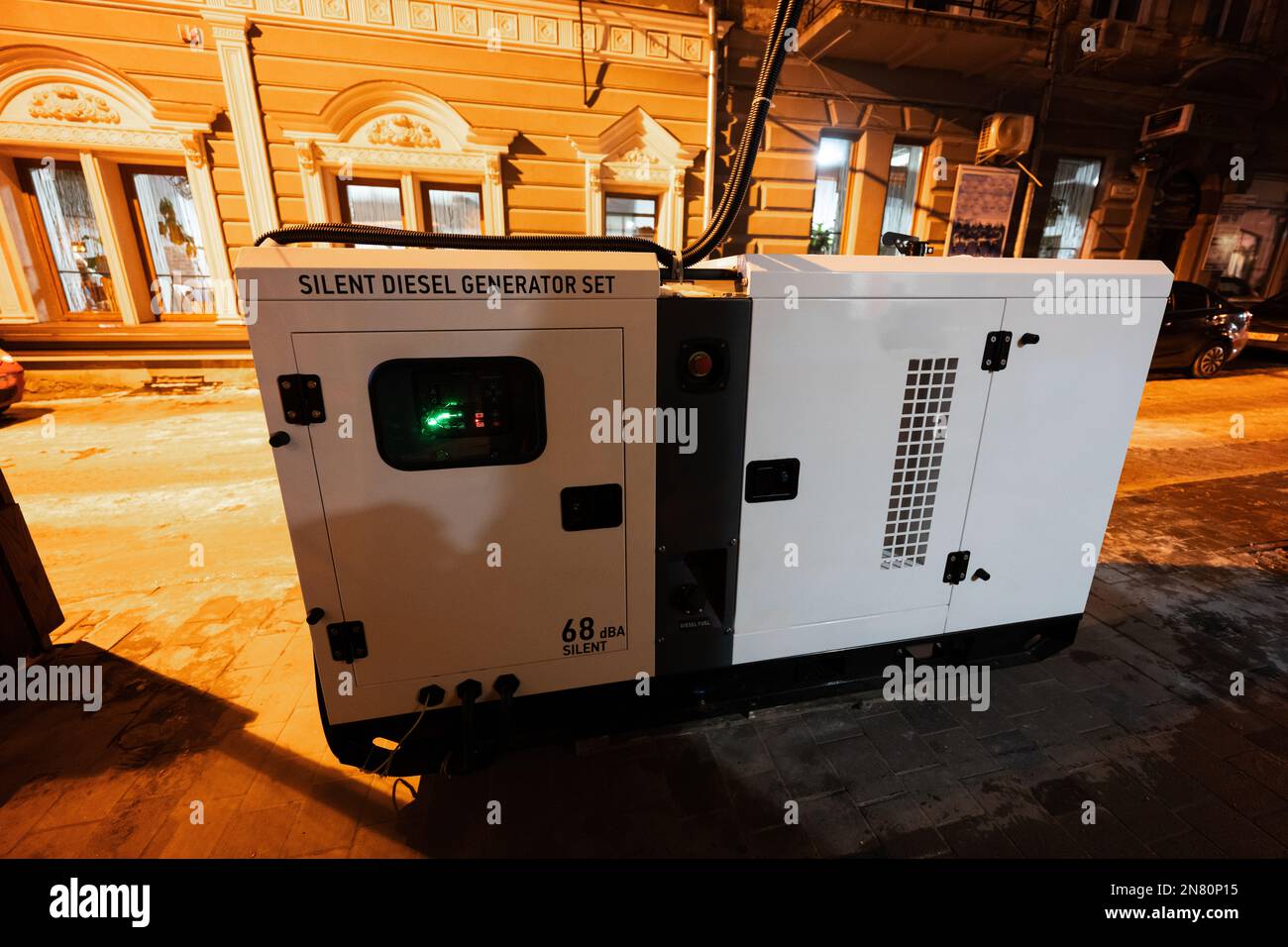 Large stationary diesel power three phase electric silent generator set ...
