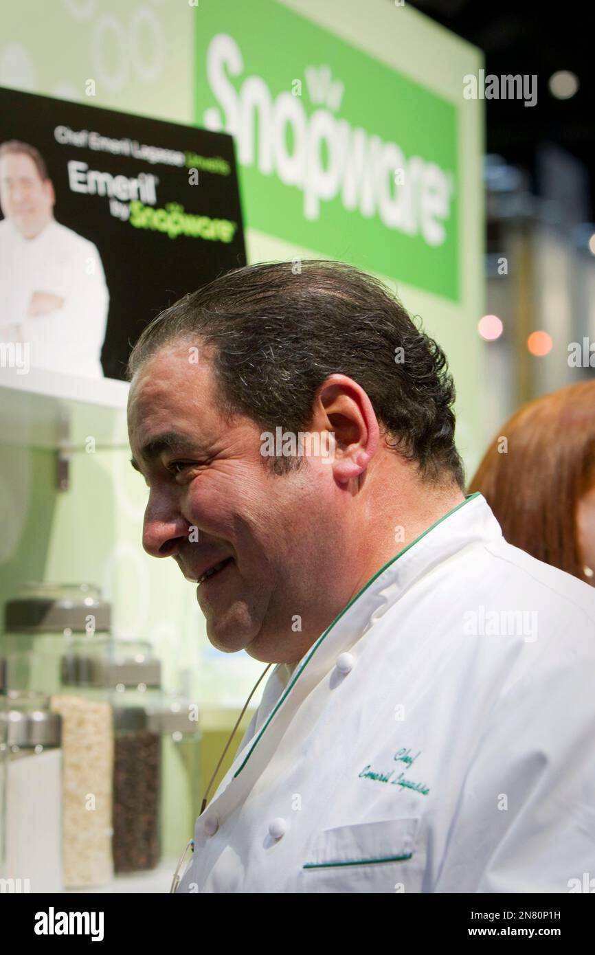 Chef Emeril Lagasse unveils Emeril(R) by Snapware(R) at the World ...