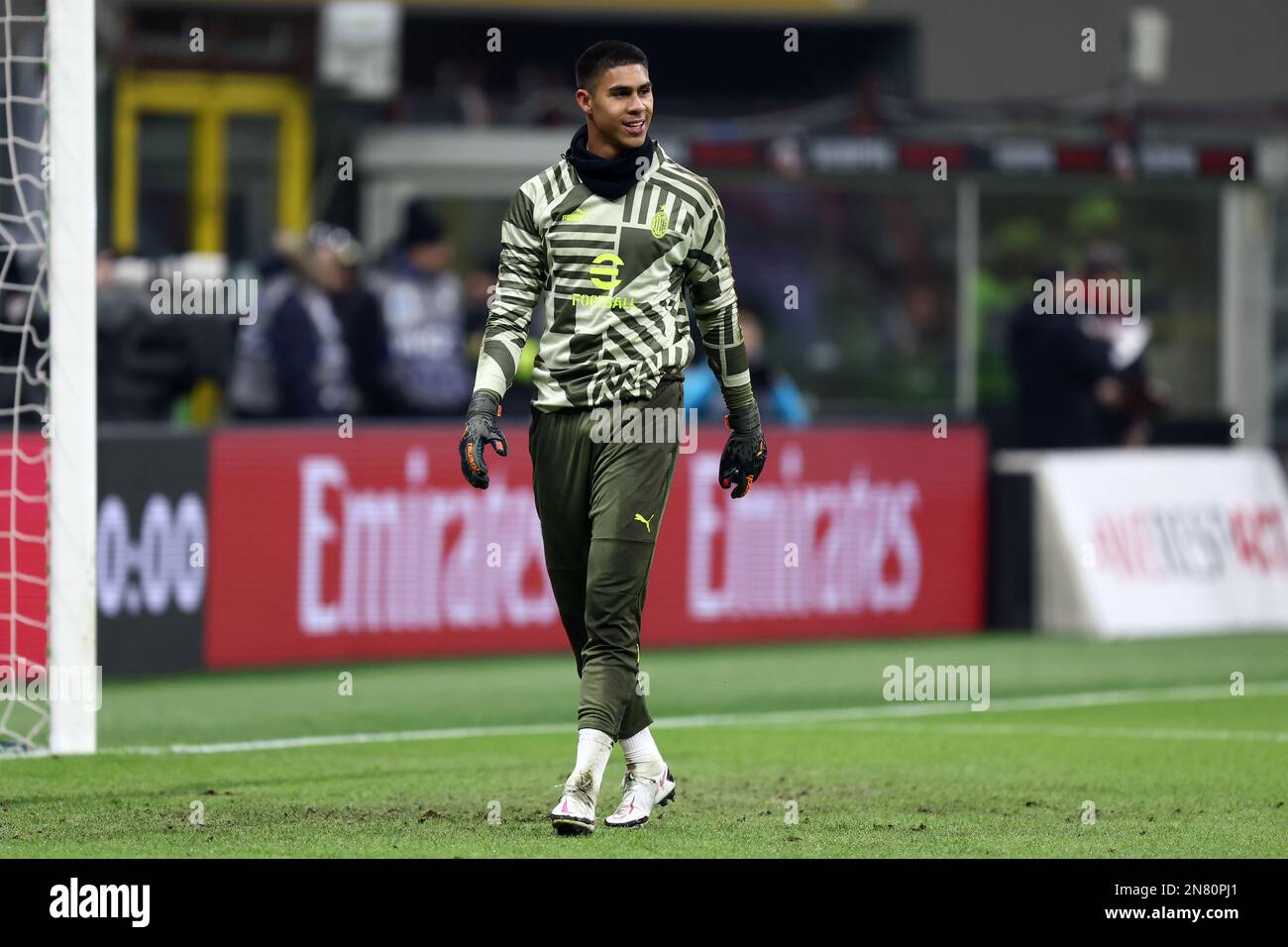 Milan, Italy. 10th Feb, 2023. Devis Vasquez of Ac Milan during warm up ...