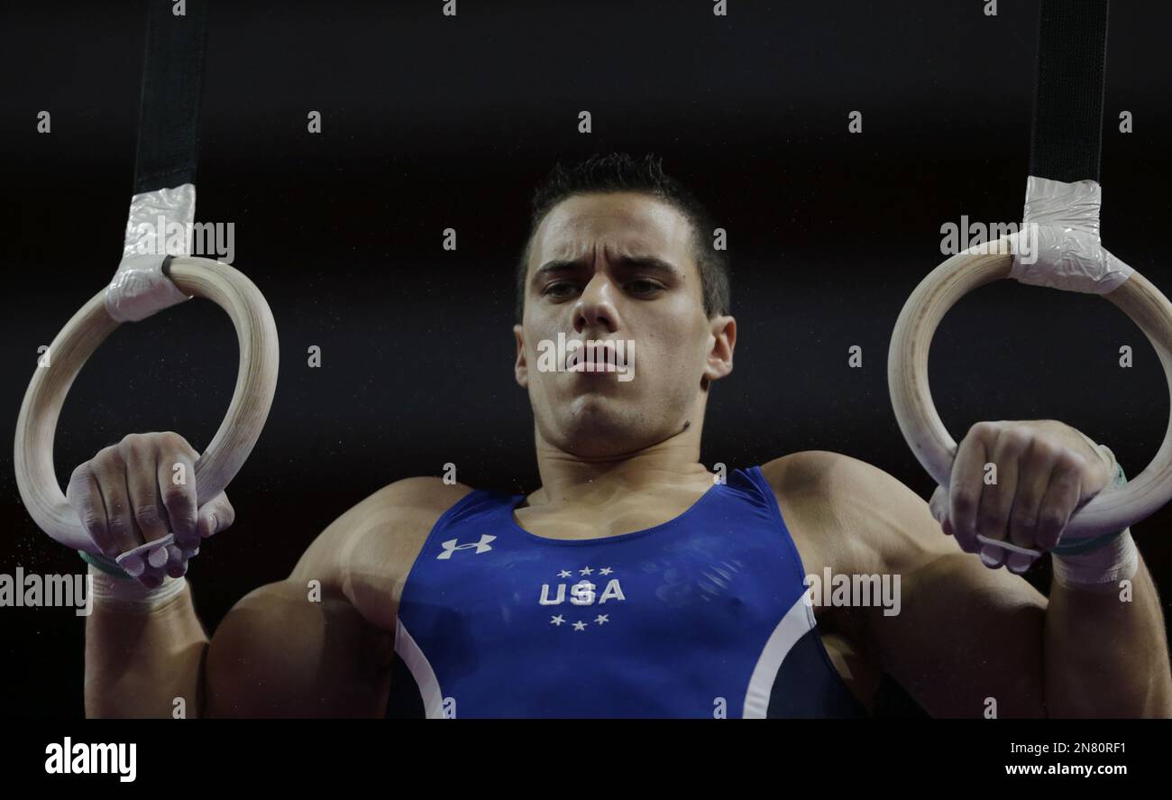 Jacob Dalton, of the United States, during the American Cup gymnastics ...