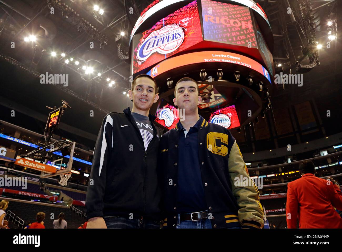 Mitchell Marcus, right, equipment manager for the Coronado High School ...