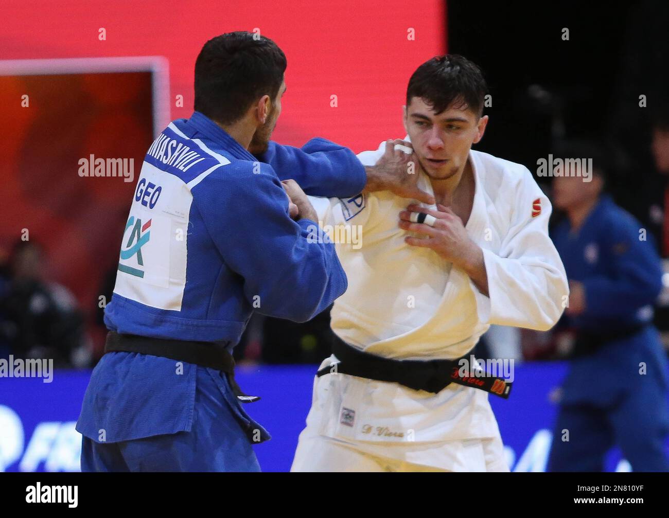 Denis Vieru of Moldavia and Bagrati Niniashvili of Georgia during the ...