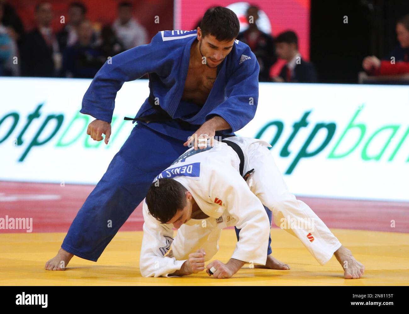 Denis Vieru of Moldavia and Bagrati Niniashvili of Georgia during the ...