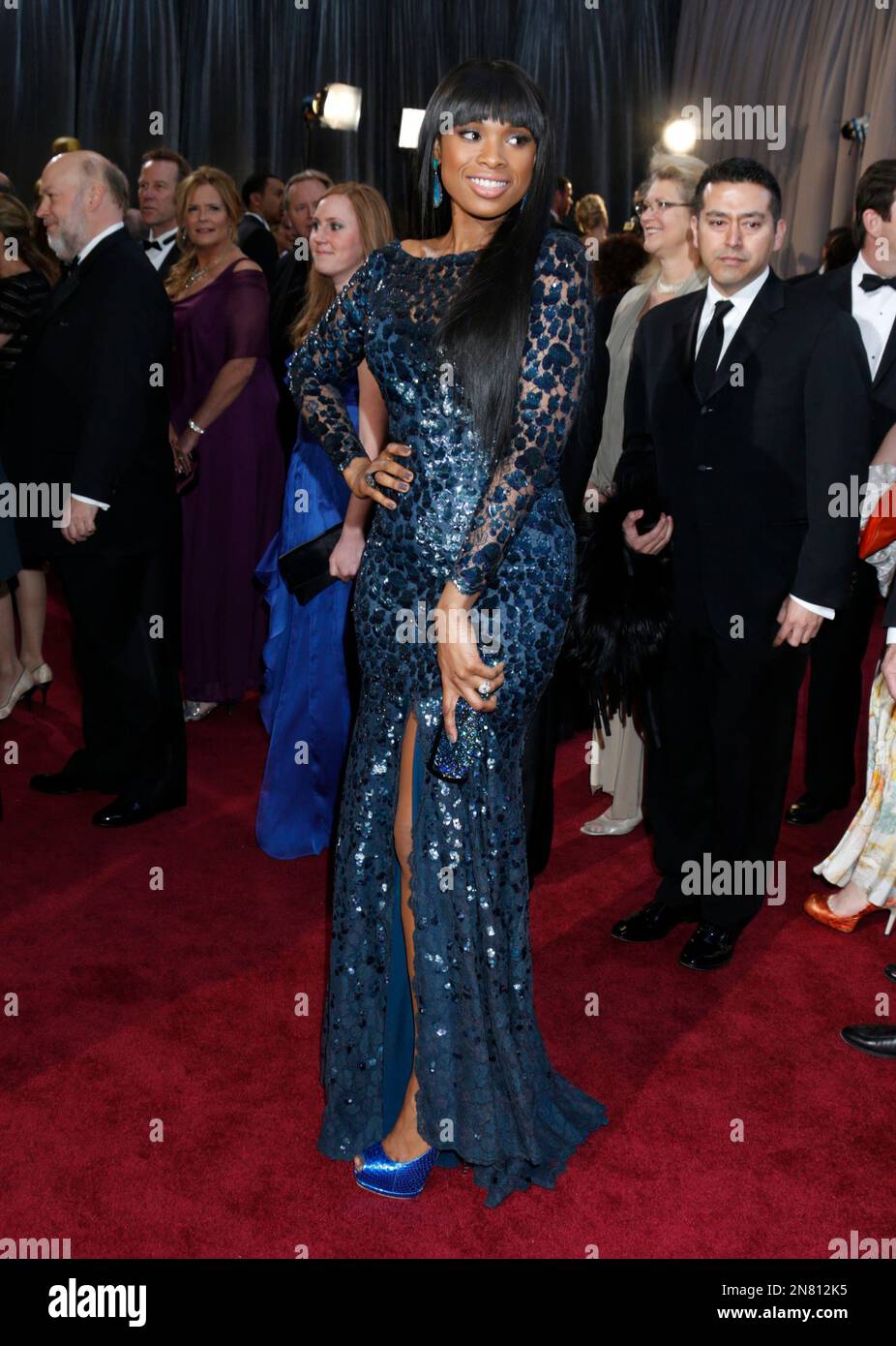 Actress/singer Jennifer Hudson arrives at the Oscars at the Dolby ...