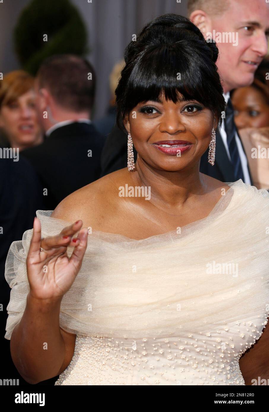 Actress Octavia Spencer arrives at the Oscars at the Dolby Theatre on ...