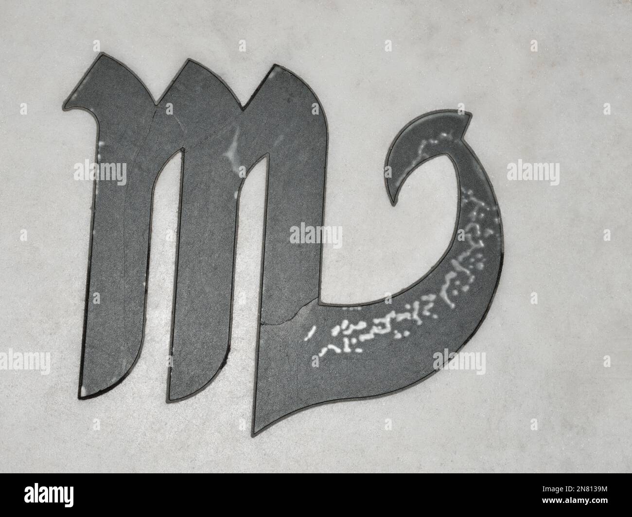 Scorpion zodiac sign. The square Giudici near the Galileo Museum ...