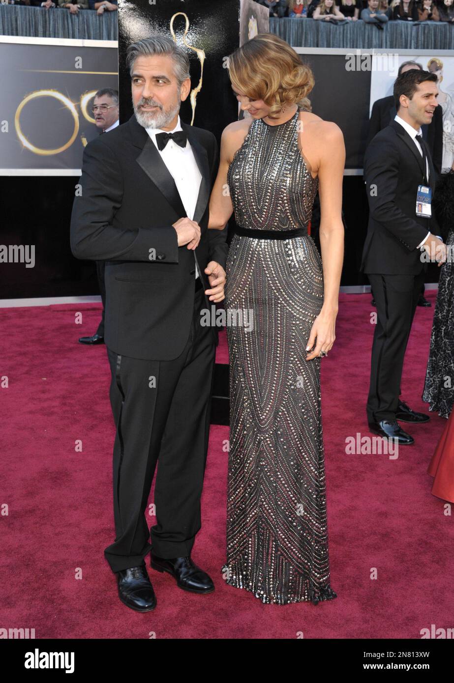 George Clooney And Stacy Keibler Oscars