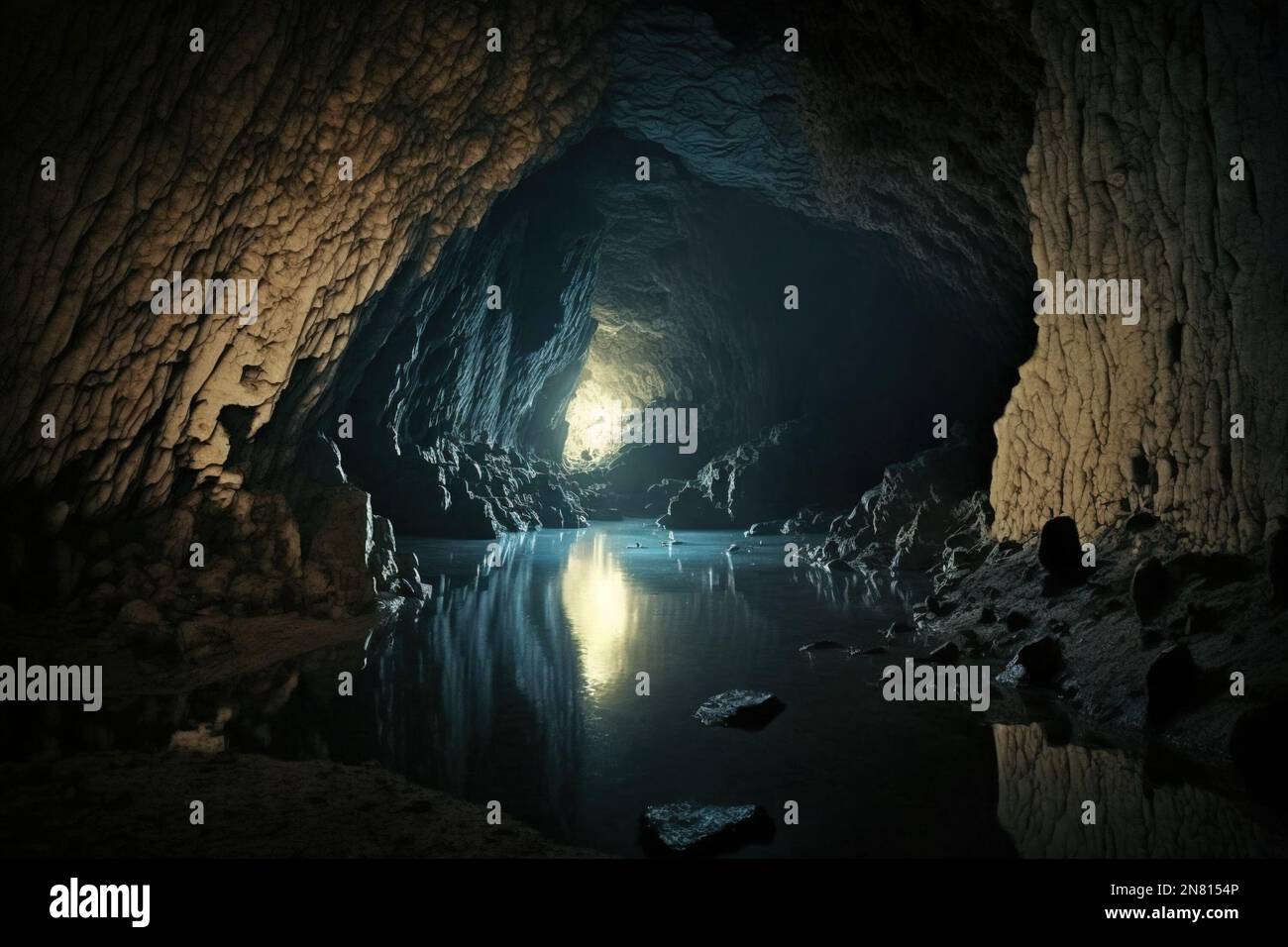 Dimly lit caves hi-res stock photography and images - Alamy