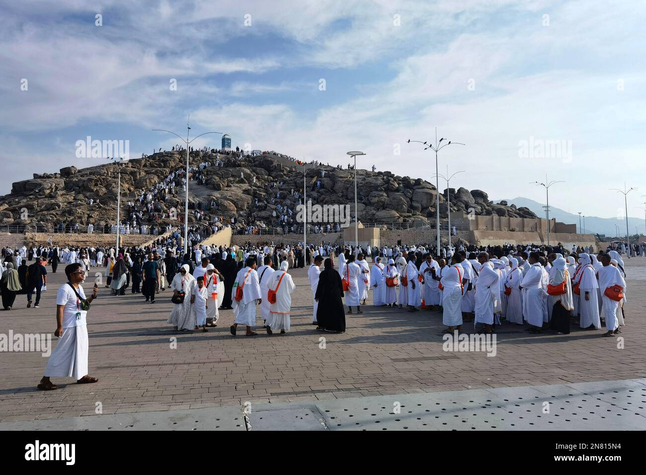 Umrah Pilgrim at Jabal Uhud, Mecca, Saudi Arabia Stock Photo - Alamy