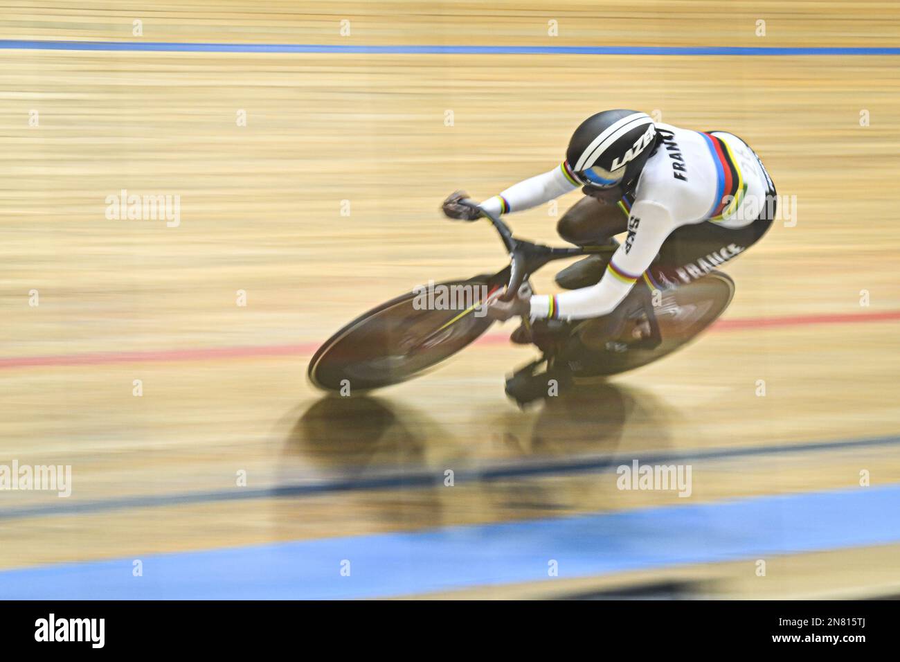 Taky Marie Divine Kouame of France competes during the women's 500 ...
