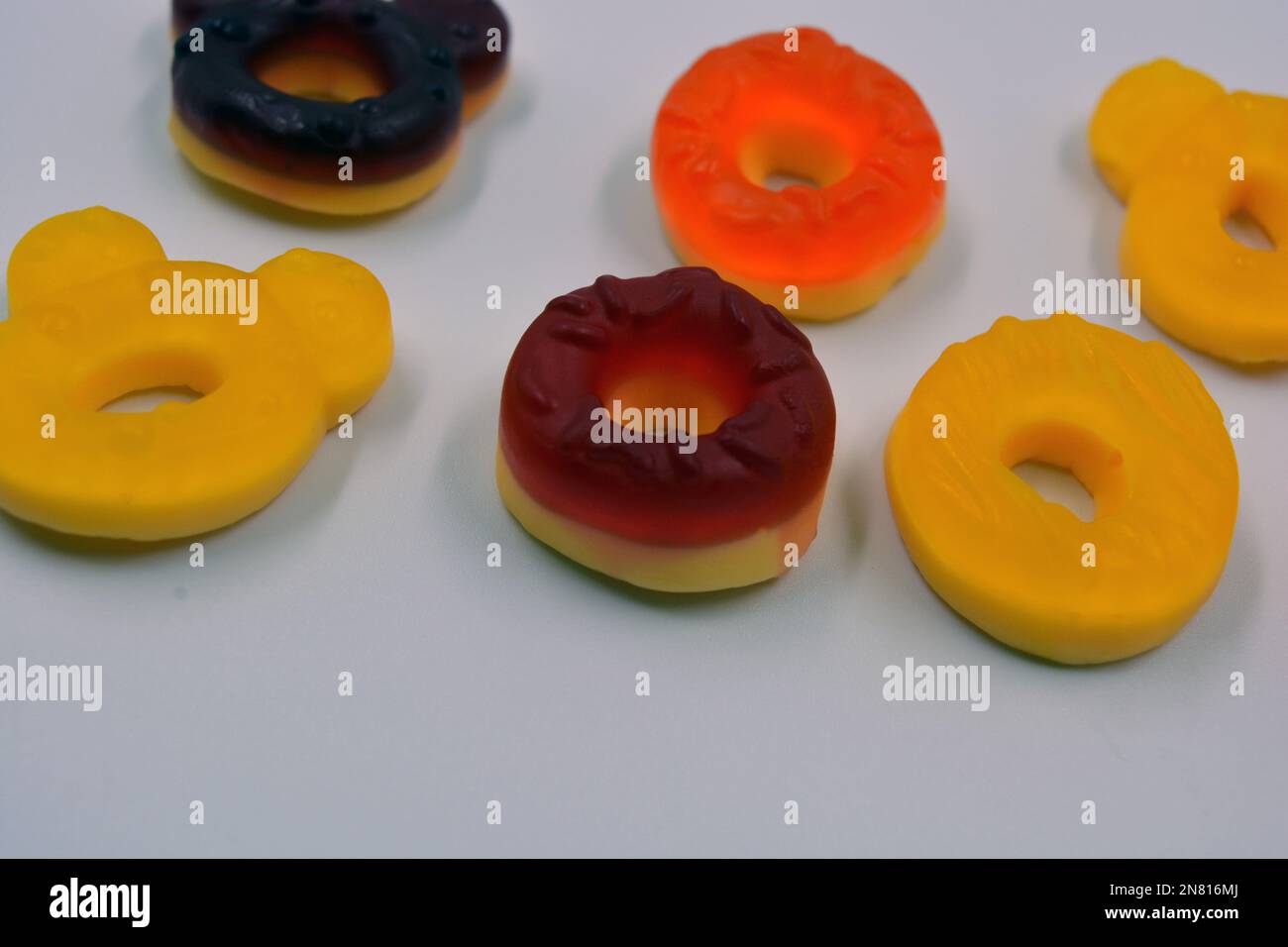 Bright and fabulous children's sweets in the form of multi-colored ...